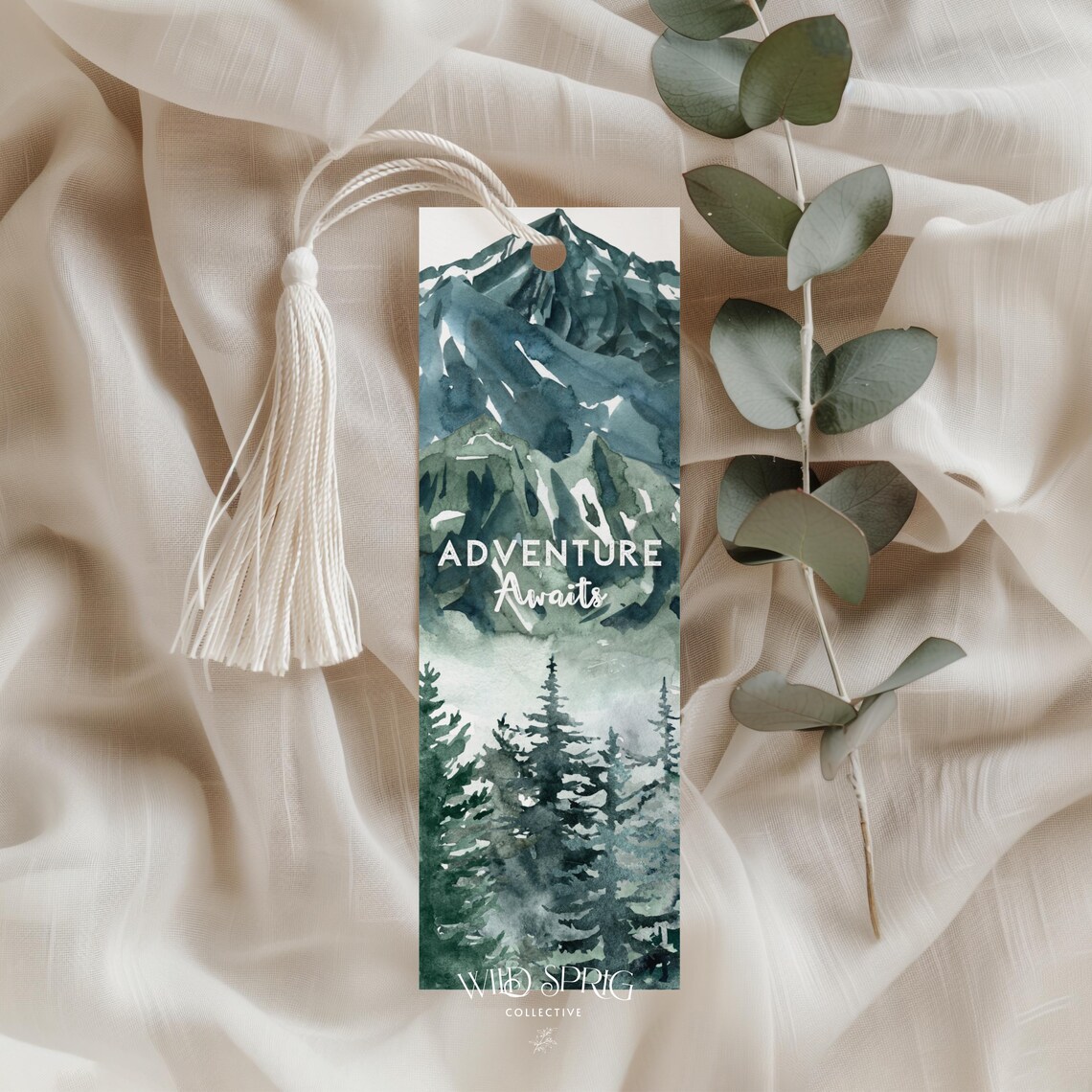 Adventure Awaits Bookmark | 2x6 and 2x8 Printable Bookmark | Nature ...