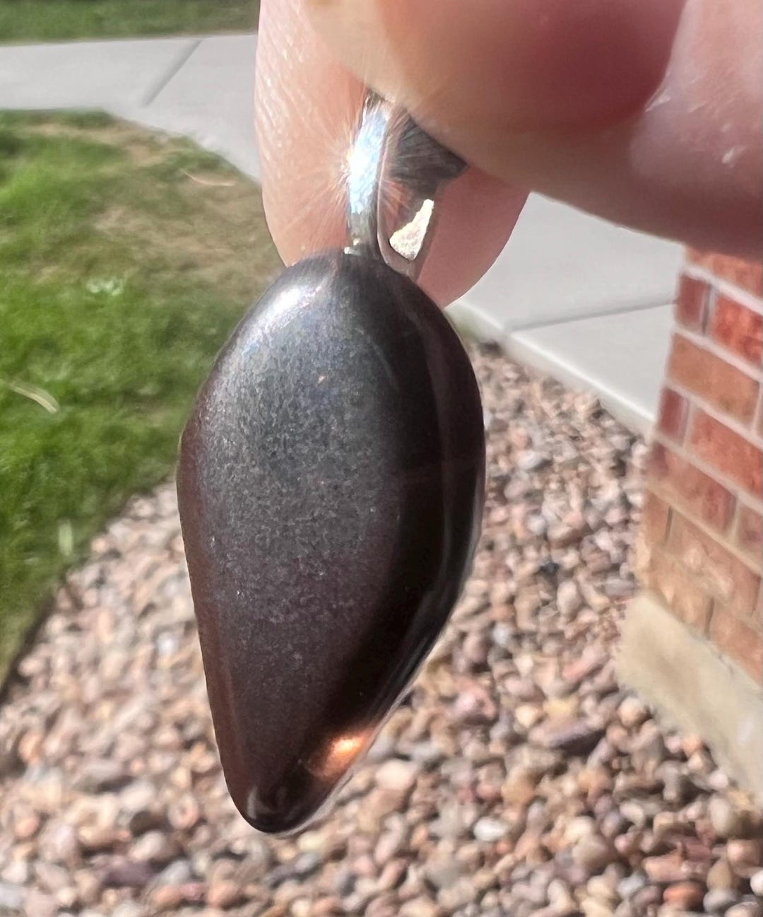Apache Tear Pendant obsidianite Tumbled - Etsy