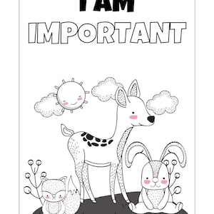 Kids Positive Affirmations Coloring Booklet - Etsy