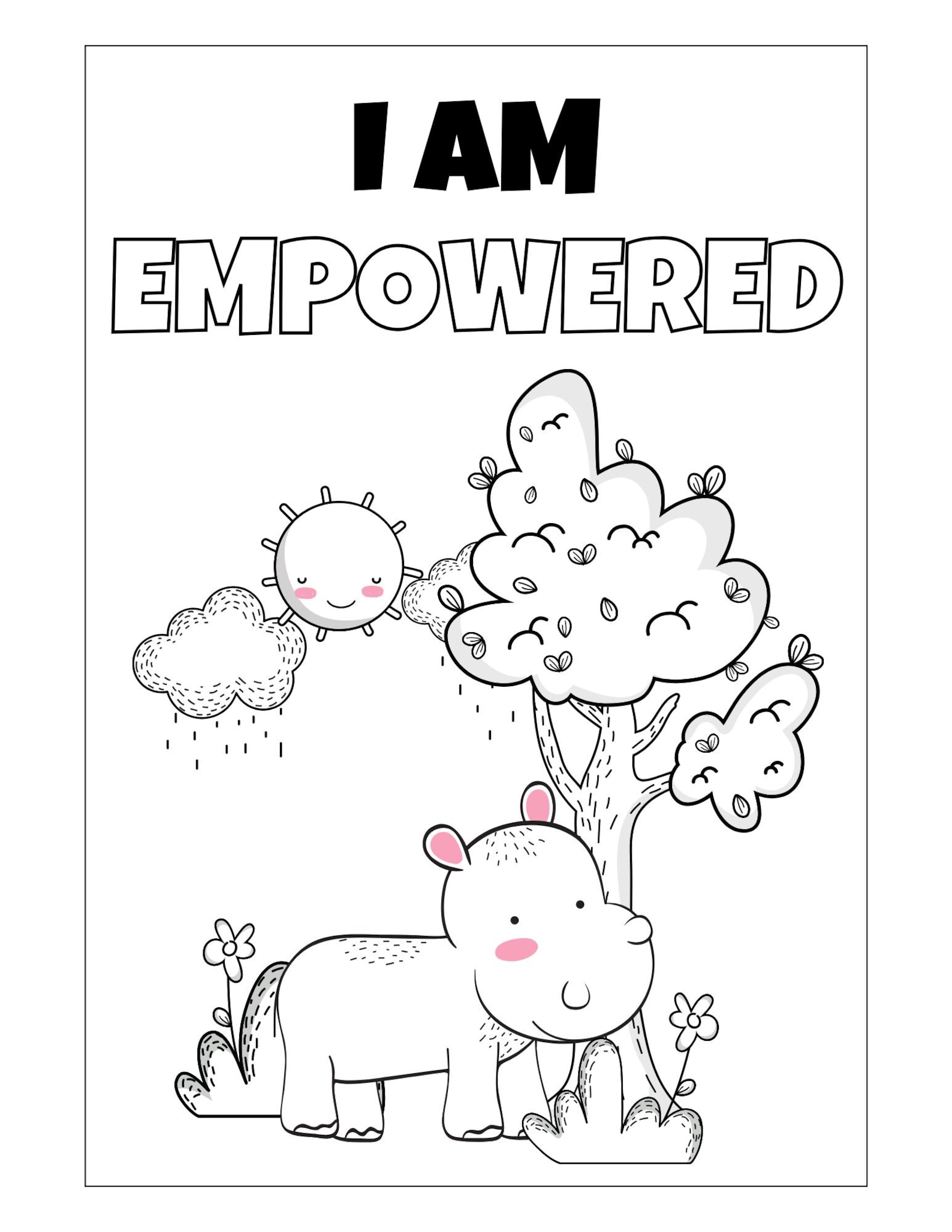 Kids Positive Affirmations Coloring Booklet - Etsy
