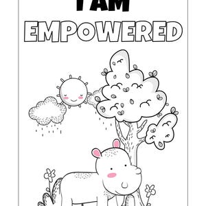 Kids Positive Affirmations Coloring Booklet - Etsy