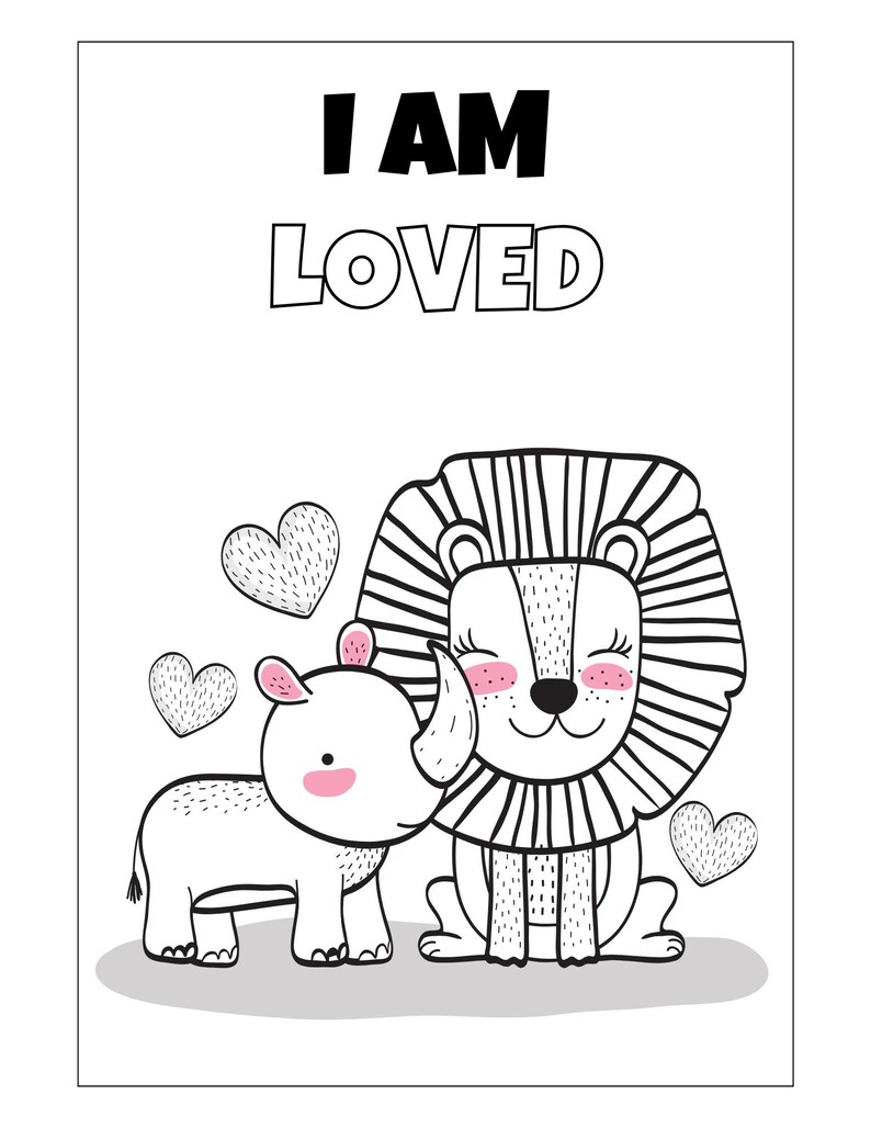 Kids Positive Affirmations Coloring Booklet - Etsy