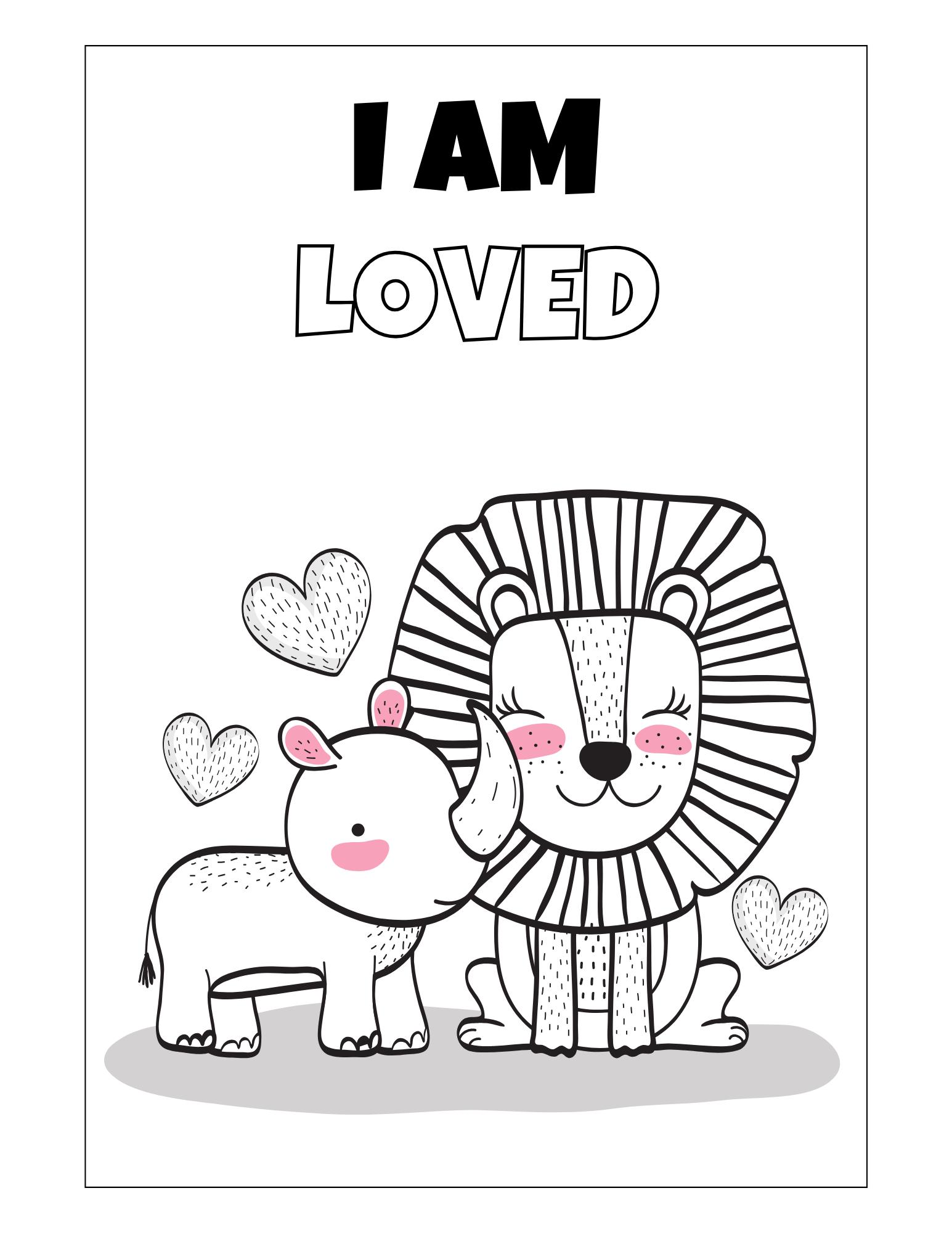 Kids Positive Affirmations Coloring Booklet - Etsy