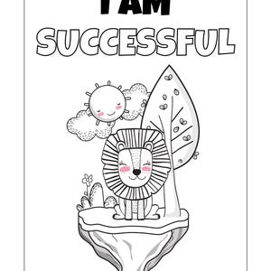 Kids Positive Affirmations Coloring Booklet - Etsy
