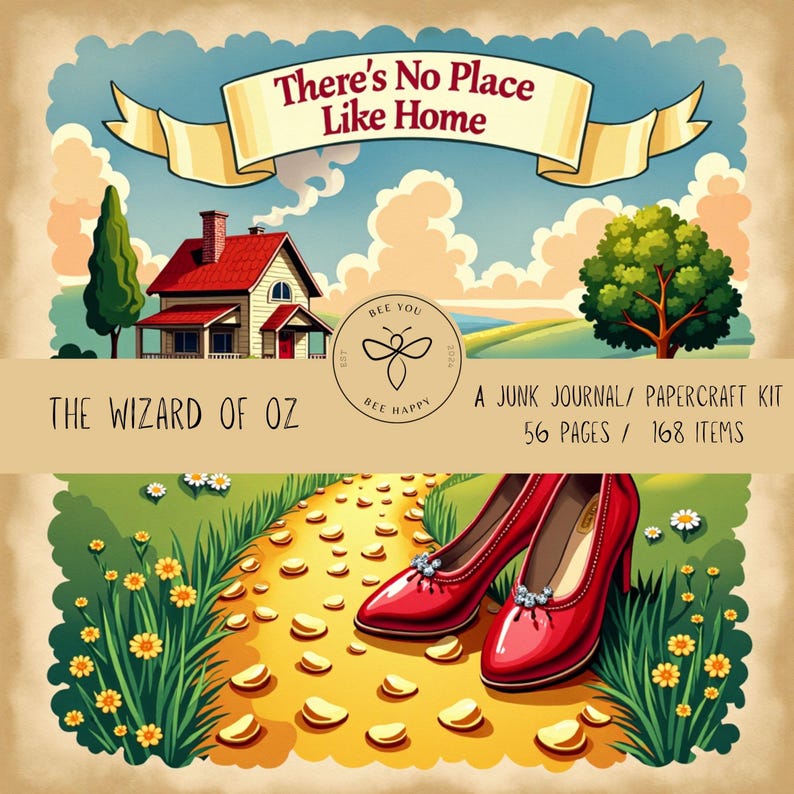The Wizard of Oz Inspired Junk Journal Paper Kit, Bauhaus Inspired Art ...