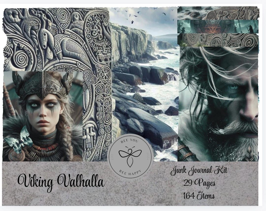 Viking, Norse, Valhalla Junk Journal Paper Kit, Ephemera, Scrapbook ...