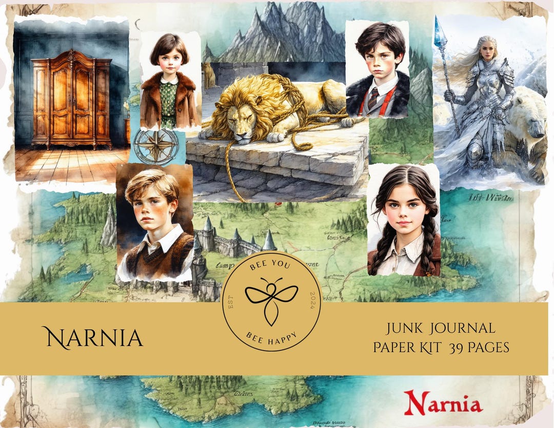 The Lion , the Witch & the Wardrobe- Narnia Junk Journal Kit ...