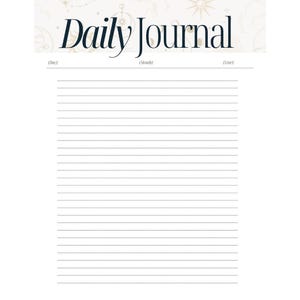 Printable Self-care Journal | Guided Daily Reflection & Wellness ...