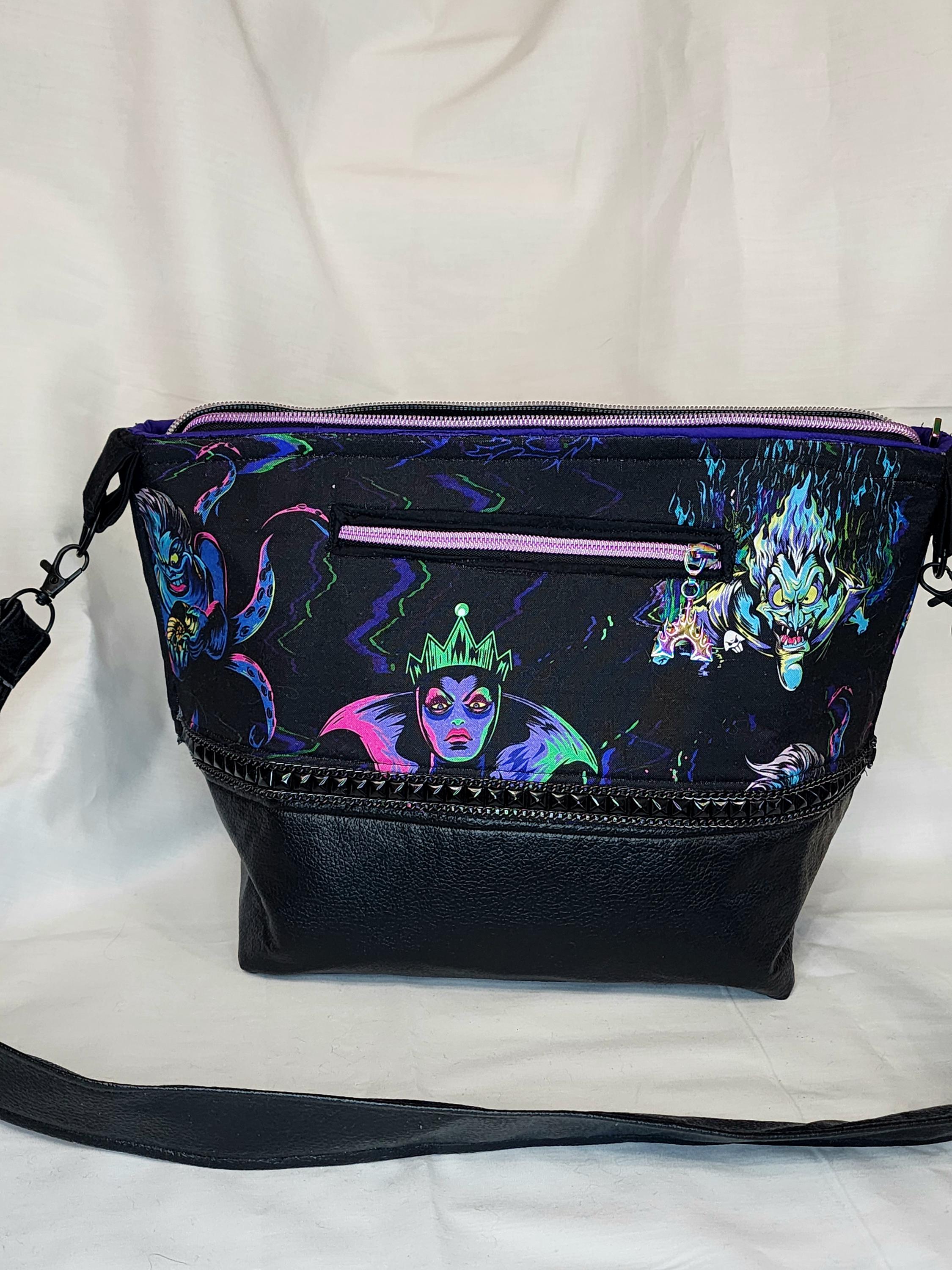 Neon Villain Purse With Black Studs and Pleather - Etsy
