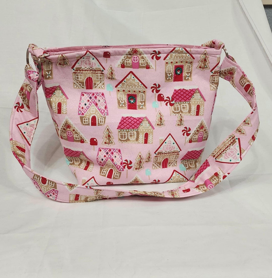 Pink Glitter Gingerbread House Purse - Etsy