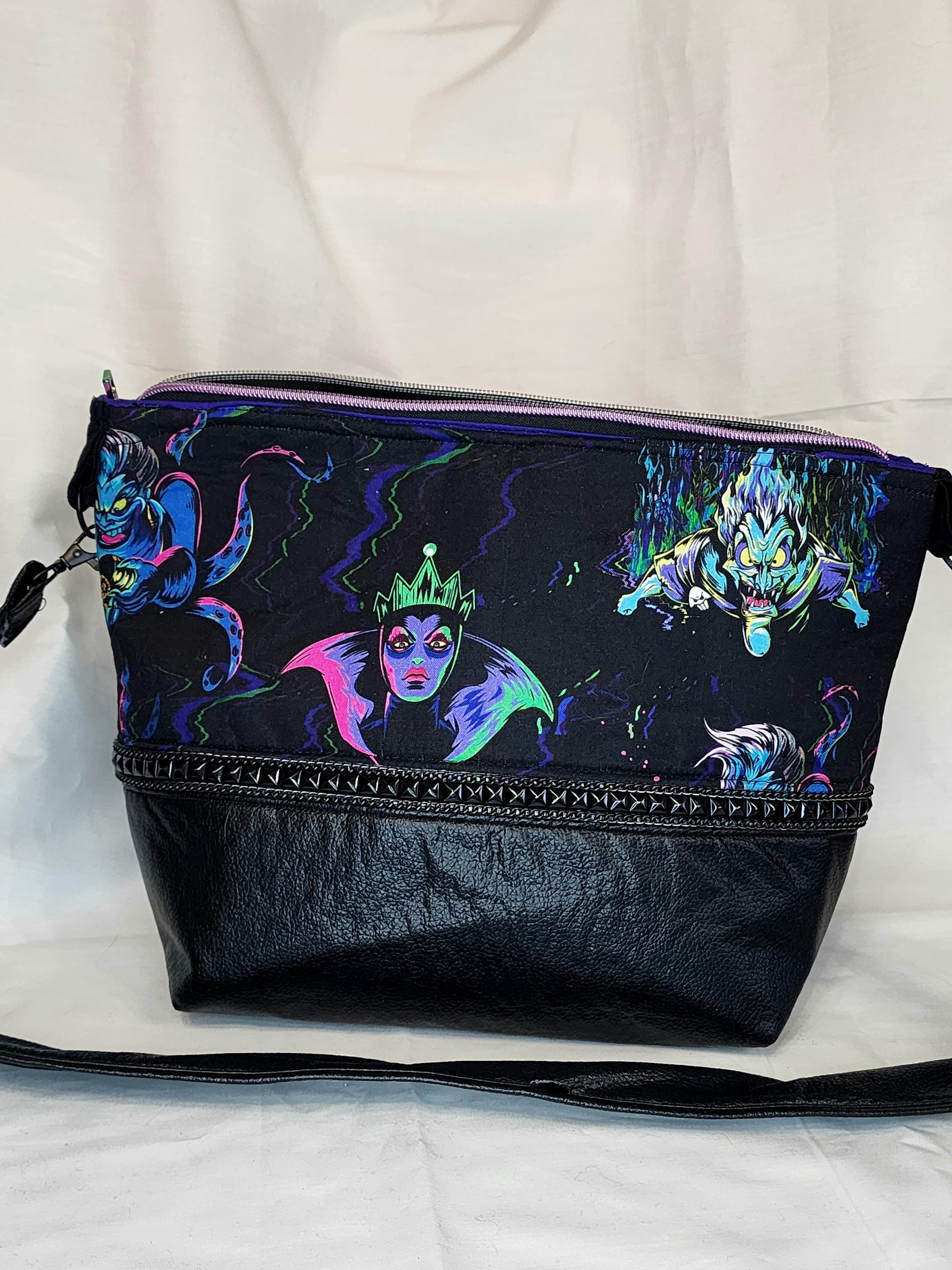 Neon Villain Purse With Black Studs and Pleather - Etsy