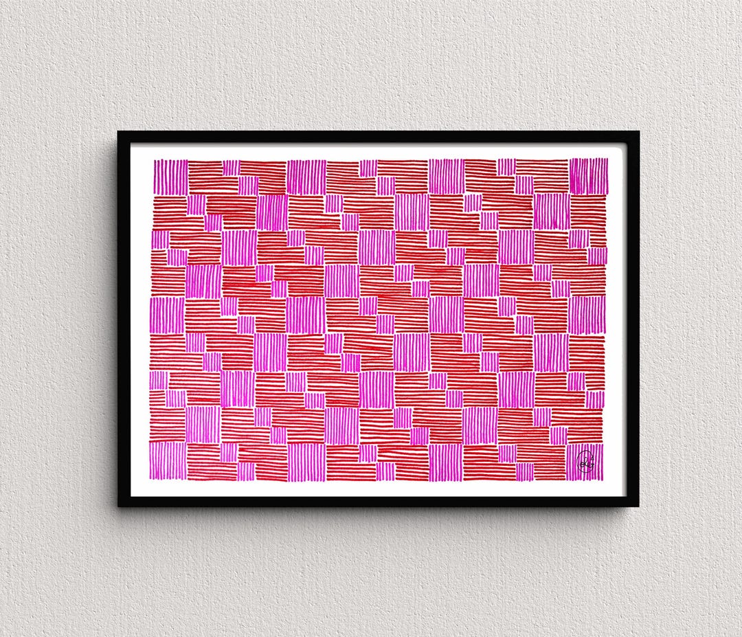 Obsessed (pattern Variation 1) 11x14 Print - Etsy