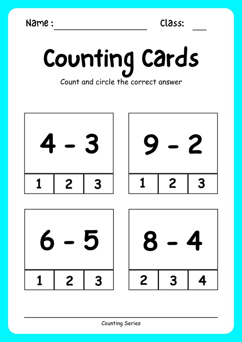 Numeracy Kids Worksheets. 26 Pages of Worksheets for Pre K ...