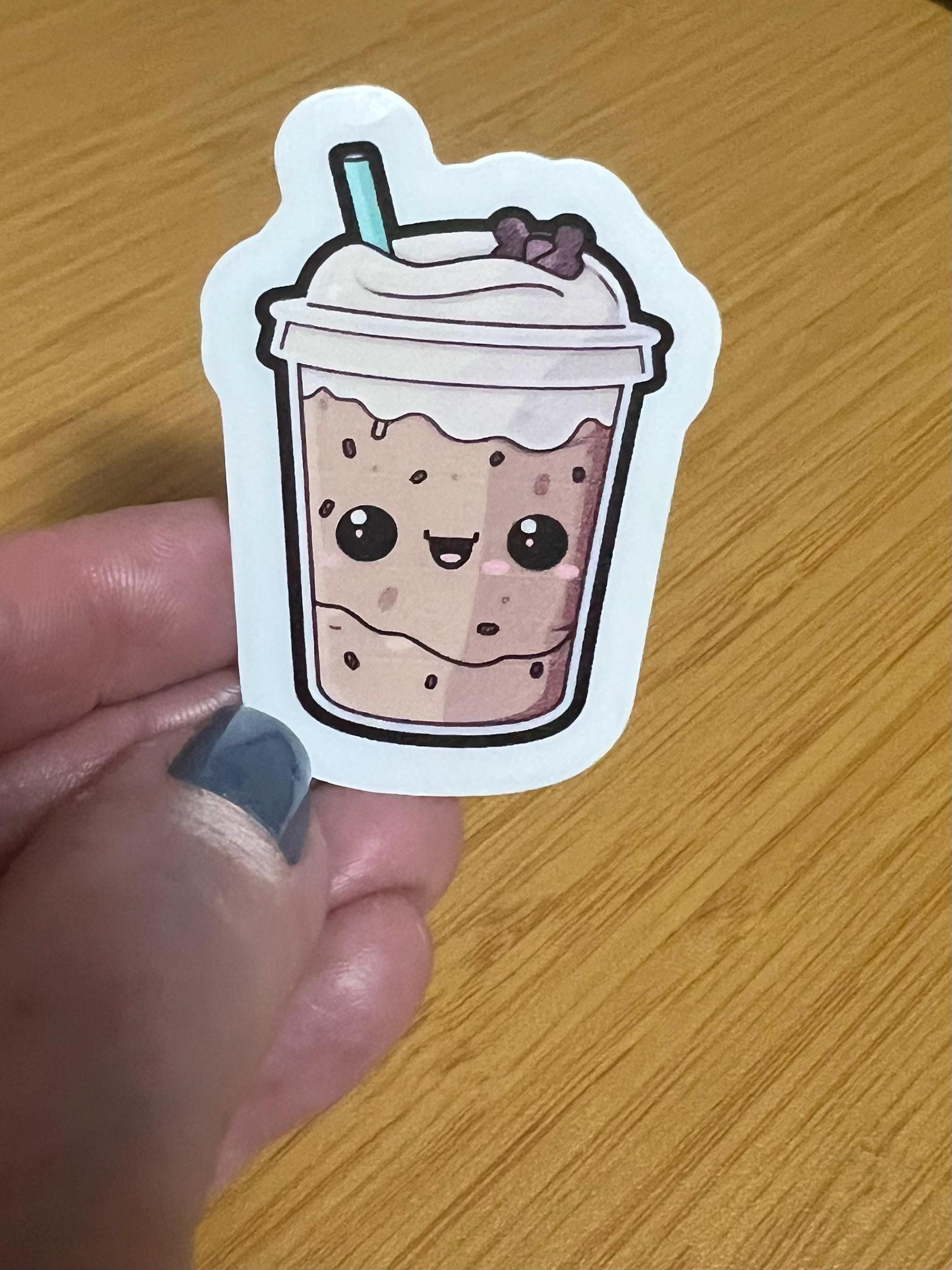 Kawaii Coffee Sticker #1 Cute Coffee Sticker for Laptop, Phone ...