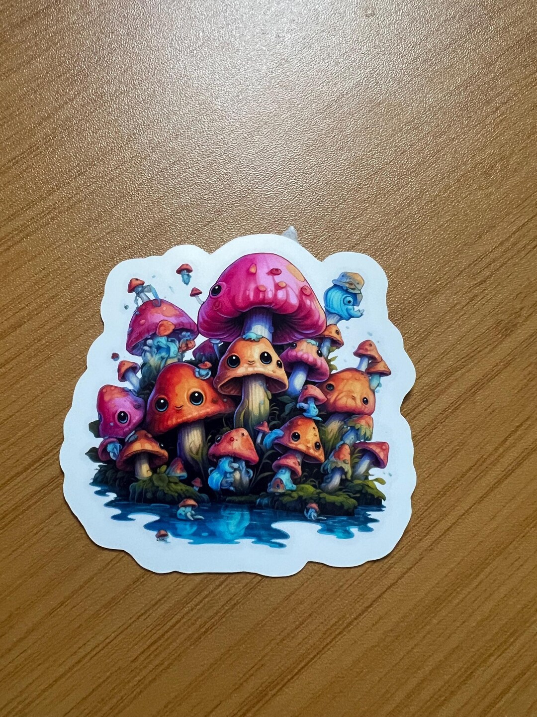 Retro, Bold Mushroom Vinyl Sticker for Laptops, Phones, Journaling ...