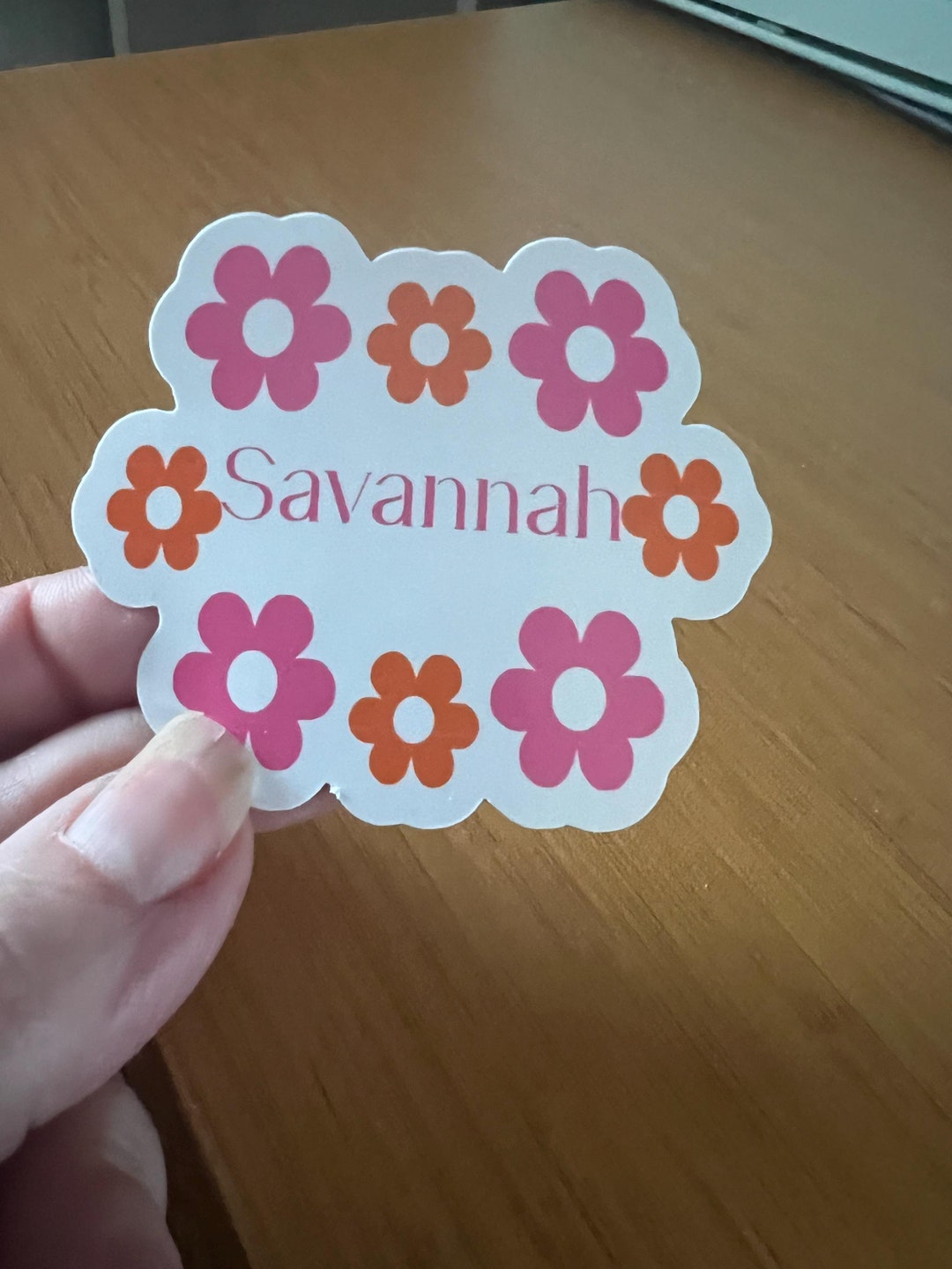 Personalized Name Stickers for Kids. Vinyl Name Decals for Kids. Floral ...