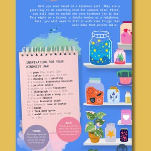 YOUR KINDNESS JAR A4 Printable Poster Activity for Kind Kids Worksheet ...