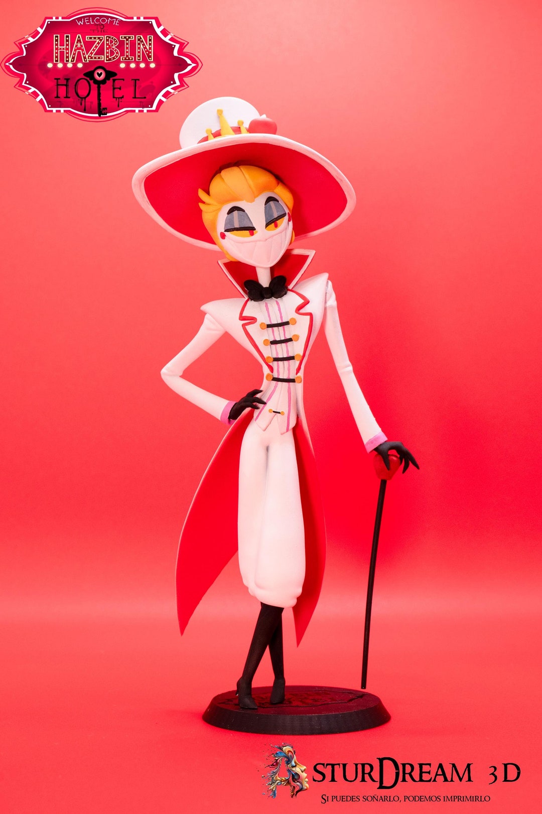 Lucifer Hazbin Hotel/resin/hand-painted/fanmade/ Please Read the ...