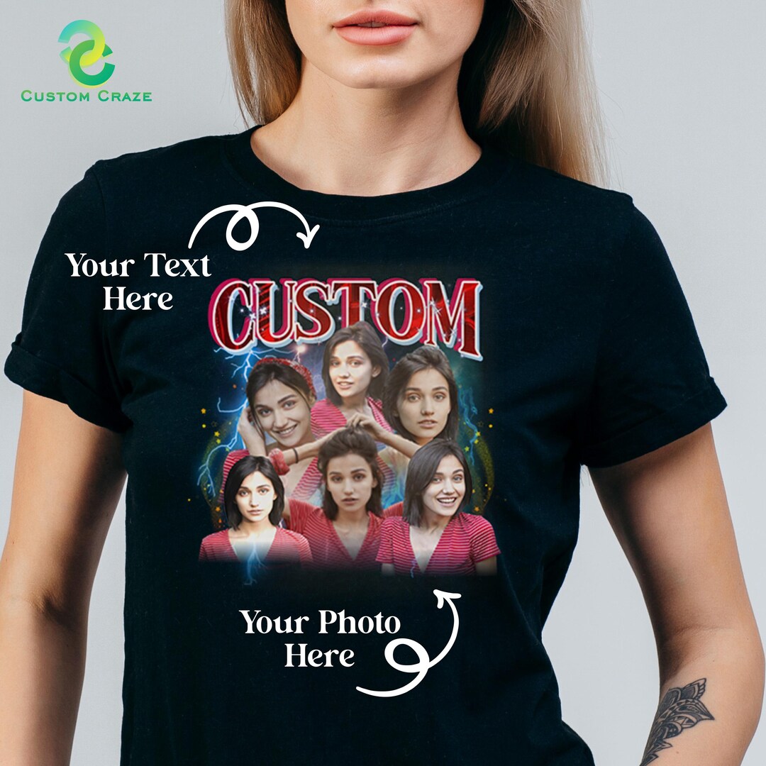 Custom Bootleg Rap Tee Custom Photo Shirt Custom Bestie Bootleg Shirt ...