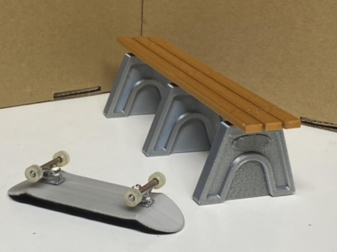 Finger Skateboard Minature 3d Printed Fingerboard Bench Ramp - Etsy