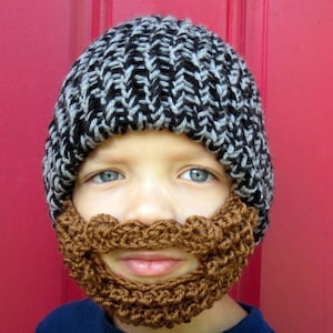 Kids Beard Beanie, Kids Beard Hat ,the Original Beard Beanie™ Little ...