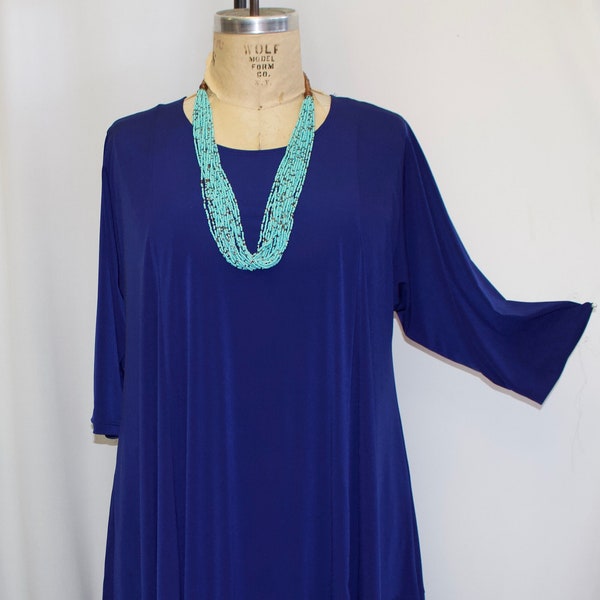 Plus Navy Blue Tunic - Etsy