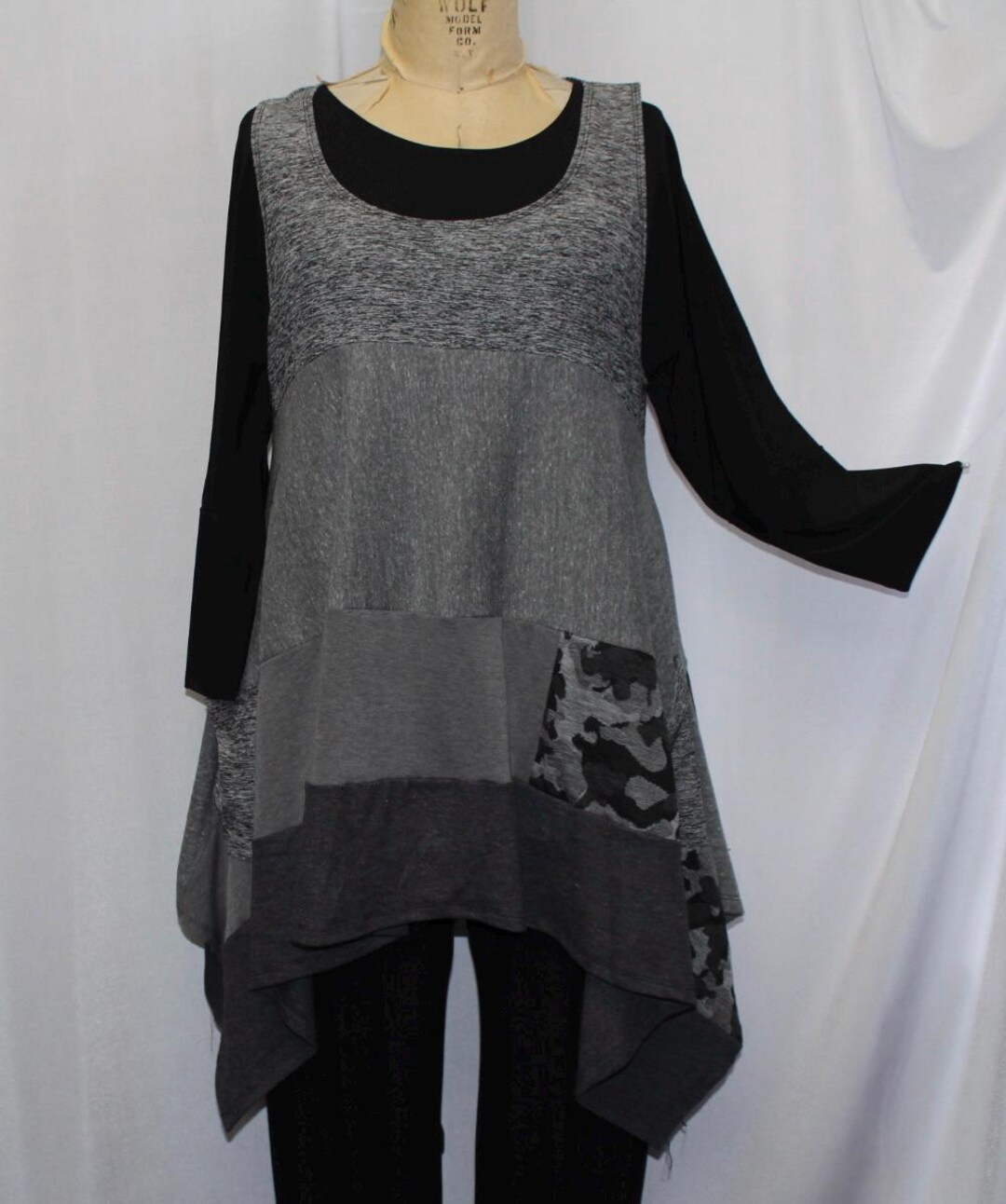 Plus Size Tunic, Lagenlook Tunic, Layering Top, Women's Tunic Top ...