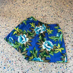 Handmade, Upcycled, Repurposed, Shorts, Vintage Hawaiian Fabric ...