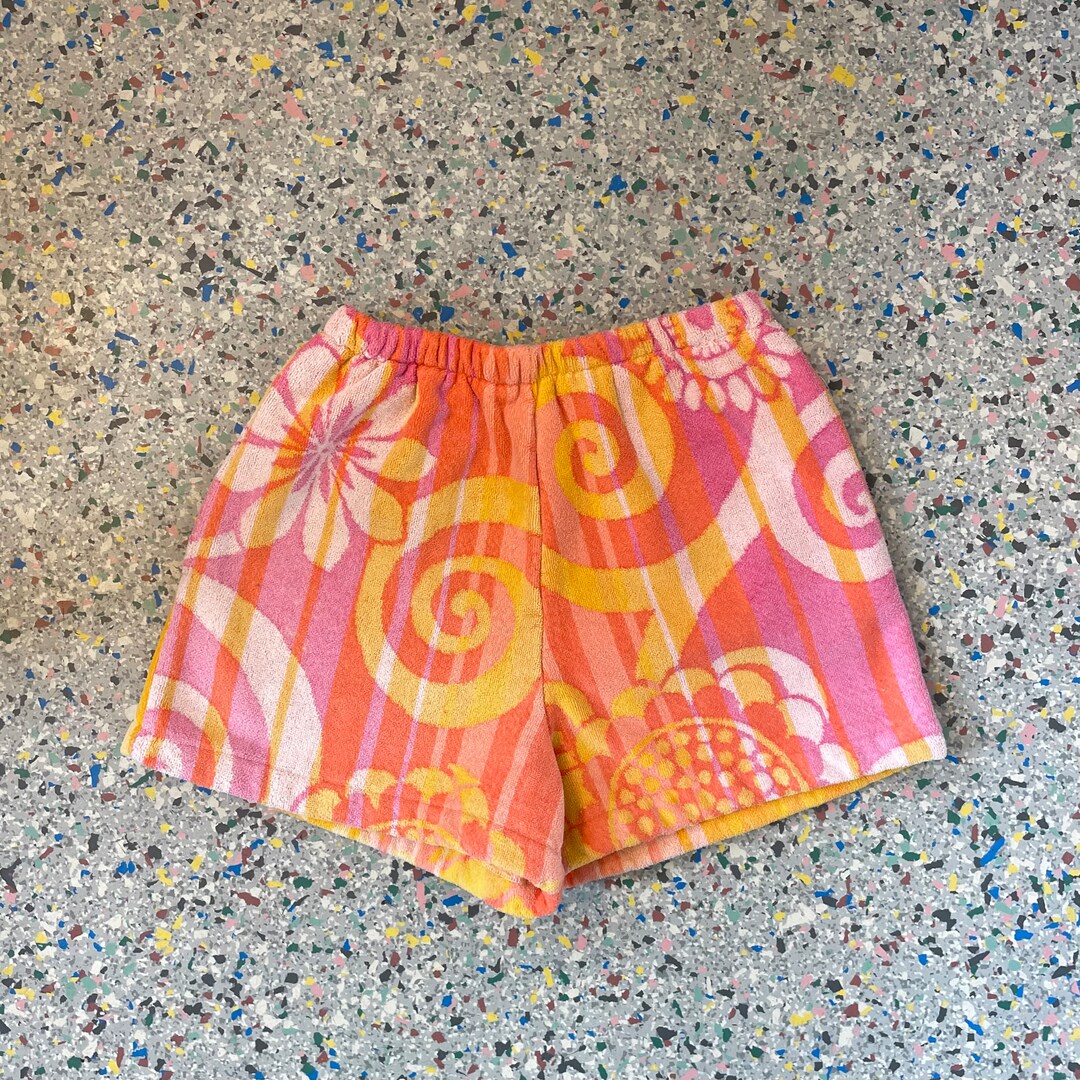 Up Cycled, Repurposed Terry Cloth Beach Towel, Handmade Shorts ...