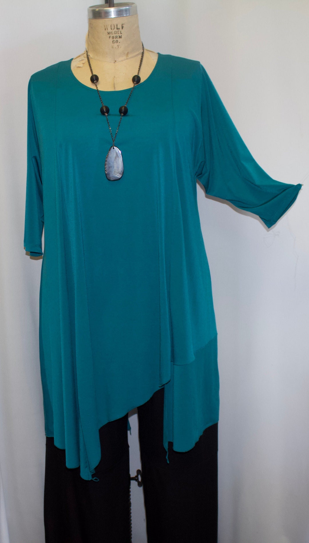Plus Size Tunic, Coco and Juan, Lagenlook, Plus Size Top. Asymmetric ...