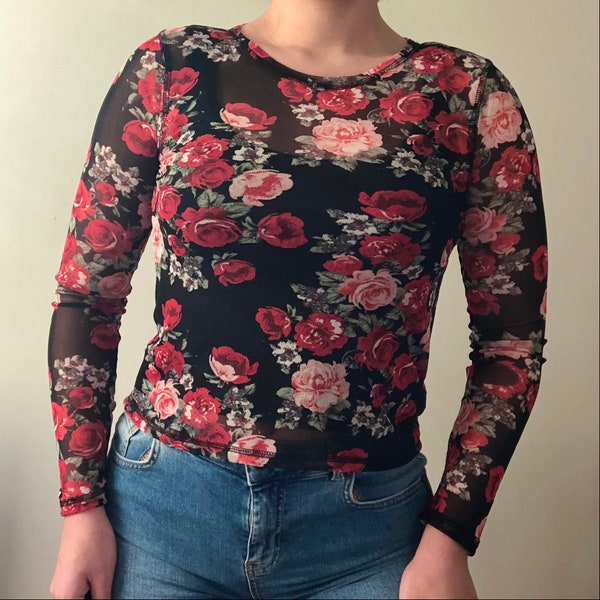 90s Mesh Top - Etsy