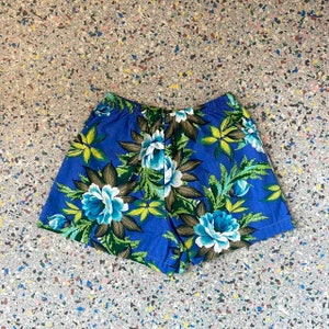 Handmade, Upcycled, Repurposed, Shorts, Vintage Hawaiian Fabric ...
