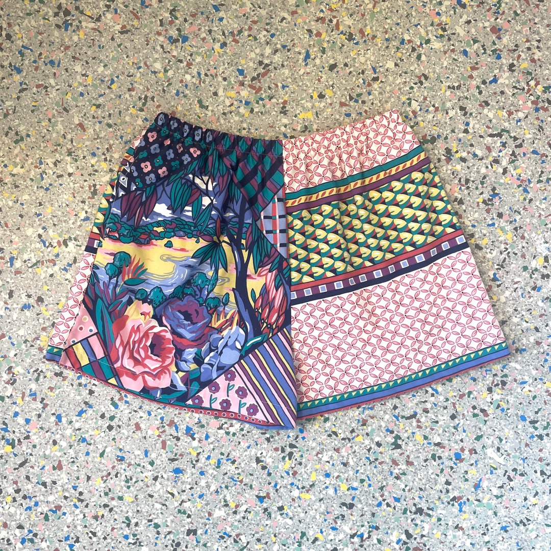 Upcycled, Repurposed, Handmade Shorts, Floral, Garden Print ...