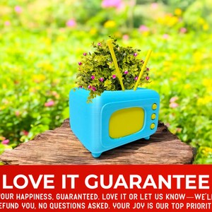 Retro Tv Succulent Plant Pot | Kawaii Desk Decor | Novelty Gift for ...