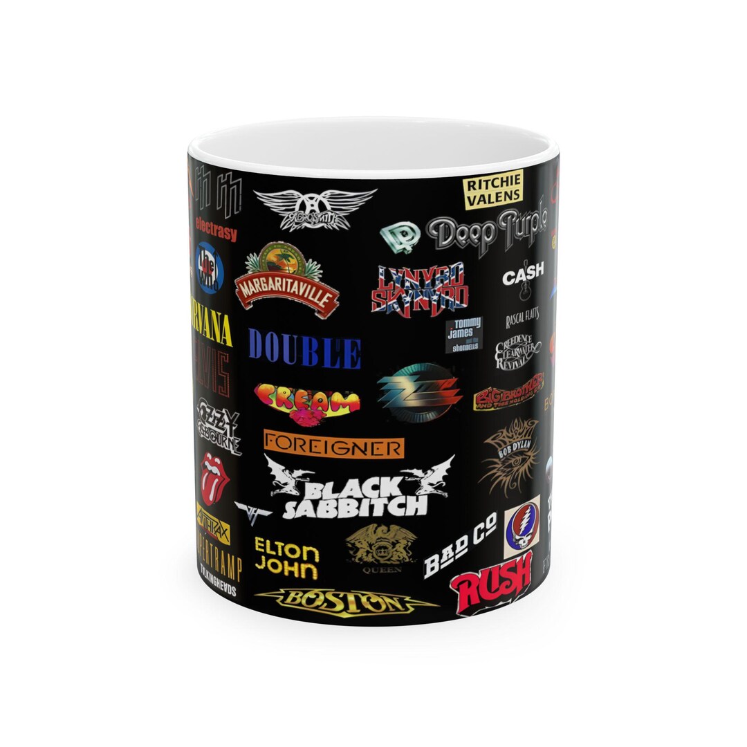 Vintage Rock Band Mug, Perfect for Music Lovers, Gift for Concert Fans ...