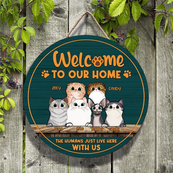 Cat Welcome Sign - Etsy