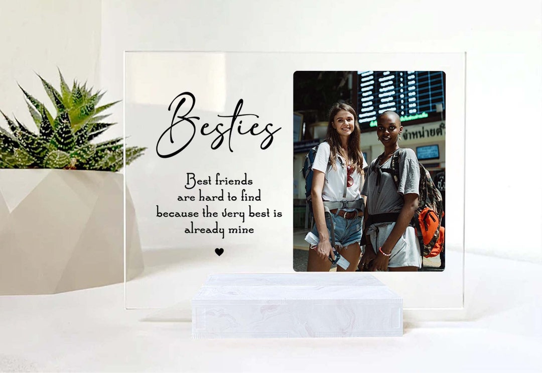 Personalized Best Friend Gift Besties Frame Custom Friendship Gift Best ...