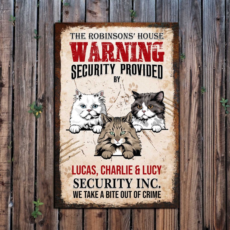 Funny Warning Sign for Dog's House Personalized Welcome to the Dog ...