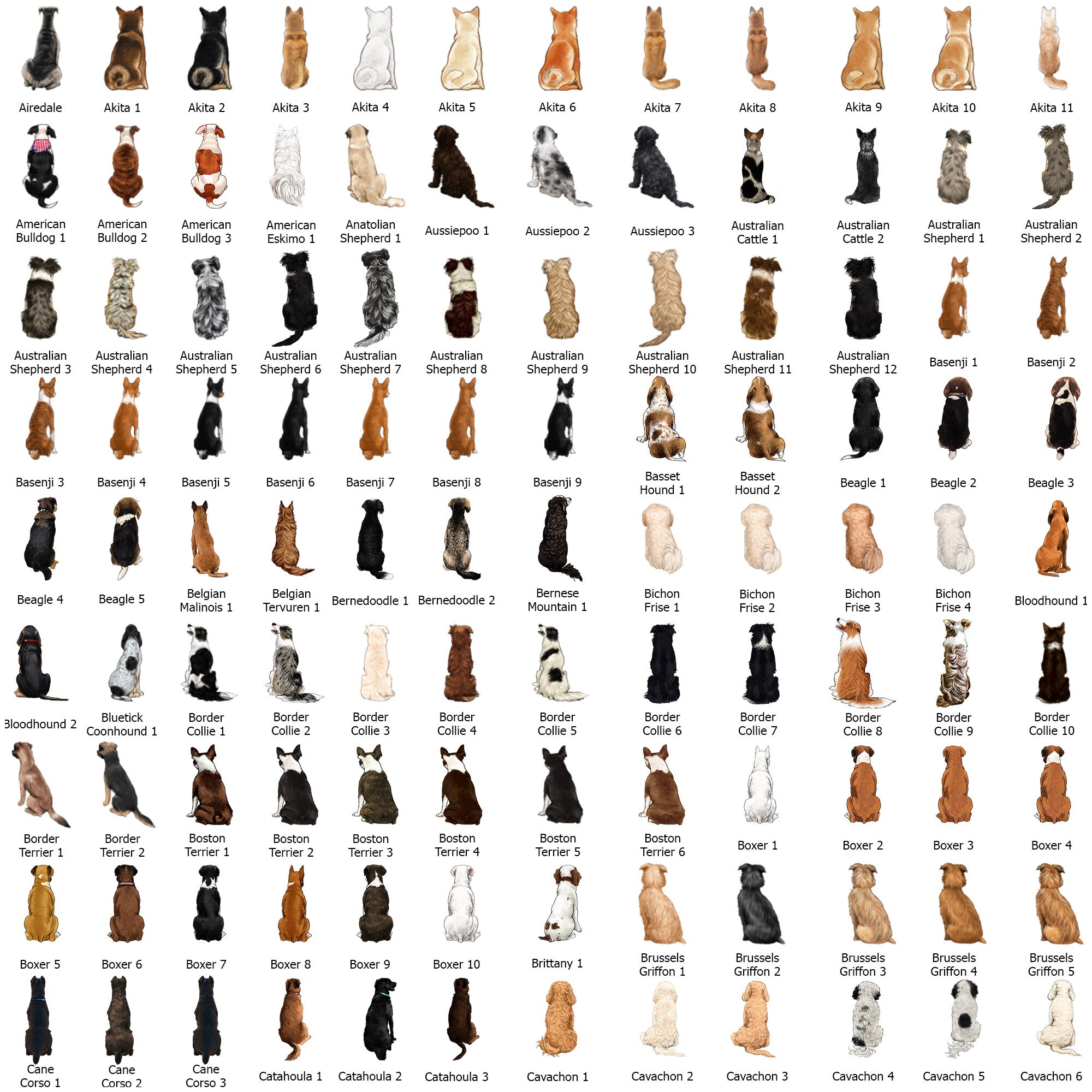 Custom Dog Portrait Digital File Print Dog Memorial Wall Art - Etsy