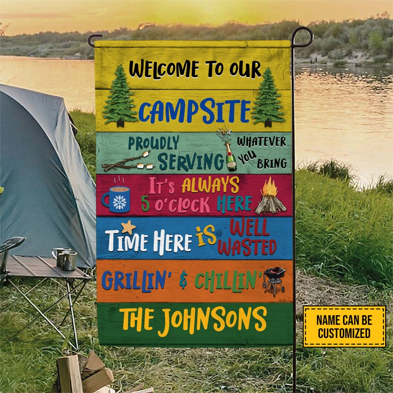 Camping Flag - Etsy