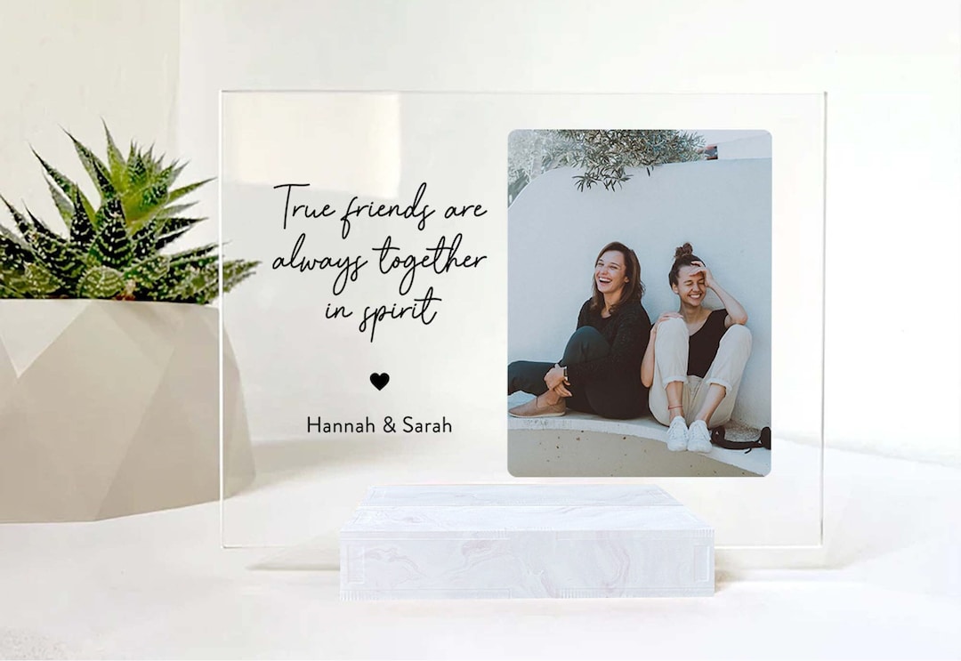 Personalized Best Friend Gift Besties Frame Custom Friendship Gift Best ...
