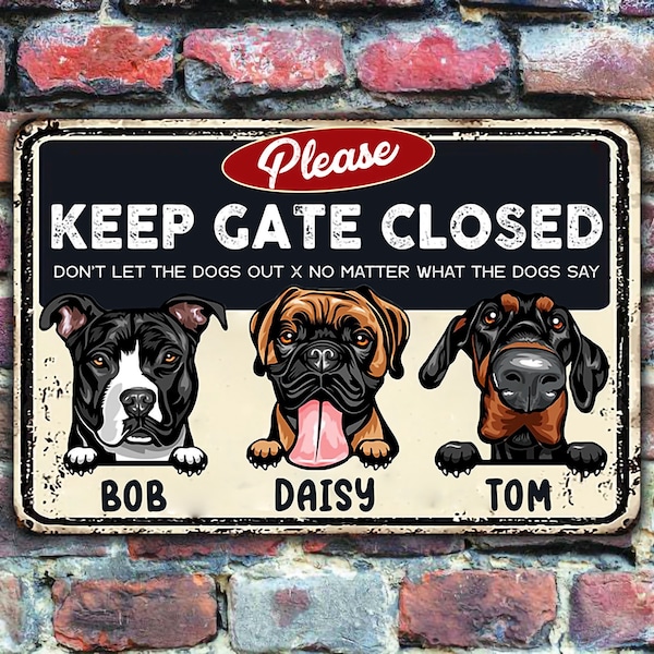 Keep Out Dog Sign - Etsy
