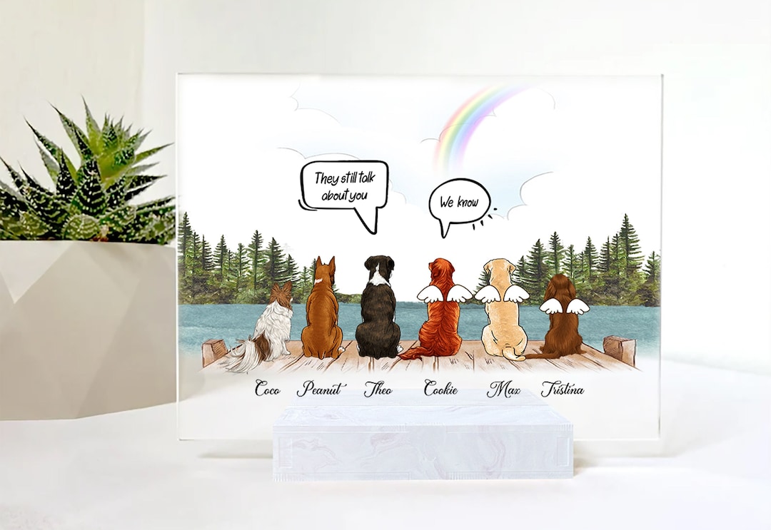 They Still Talk About You Dog Memorial Frame Personalized Dog Memorial ...
