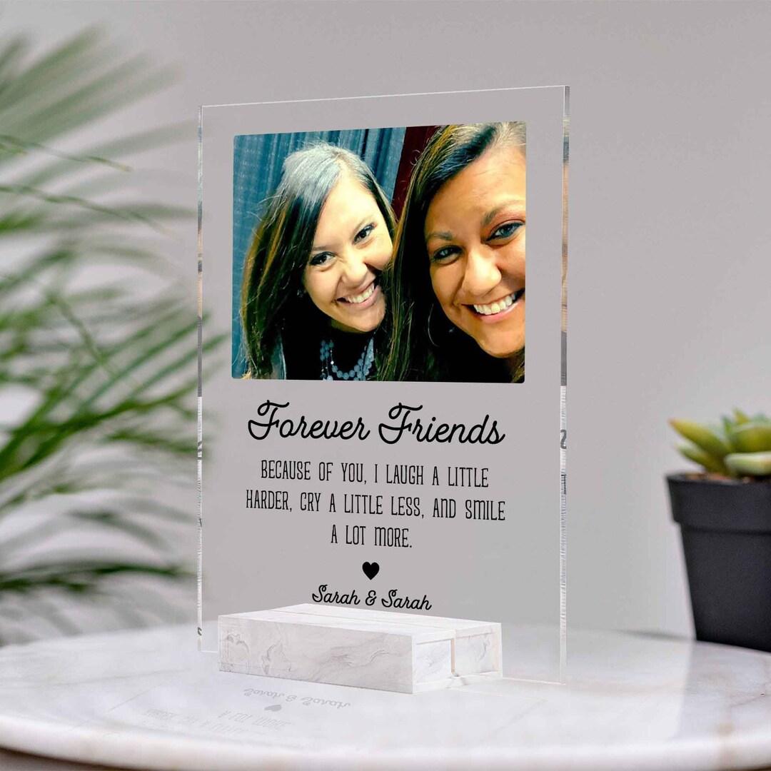 Personalized Best Friend Gift Besties Frame Custom Friendship Gift Best ...