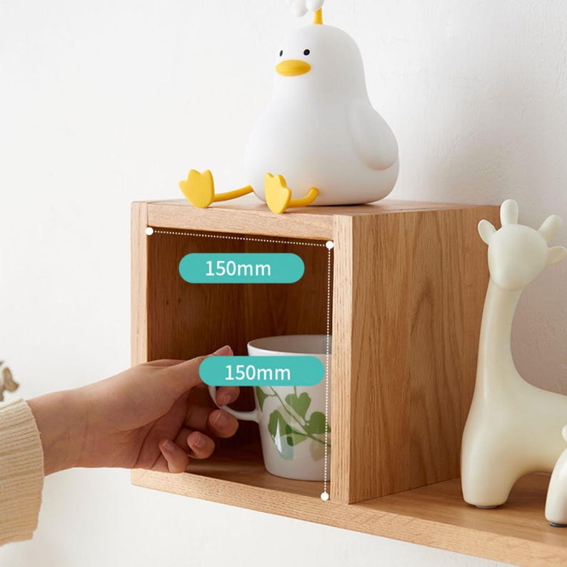 Solid Wood Wall Mounted Bookshelf, Lattice Styled Shelves, Oak Wall ...