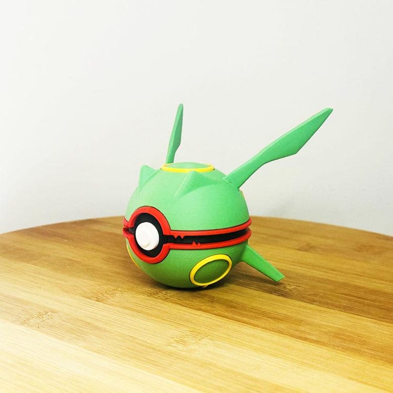 Pokeball Rayquaza – Pokémon 3D Printed Decorative Figure – Collection ...