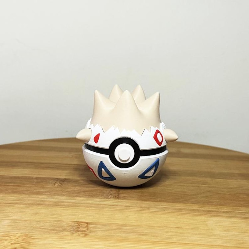 Pokeball Togepi – Pokémon 3D Printed Decorative Figure – Collection ...
