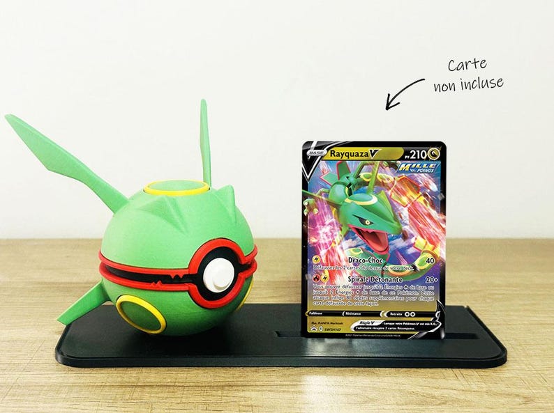 Pokeball Rayquaza – Pokémon 3D Printed Decorative Figure – Collection ...