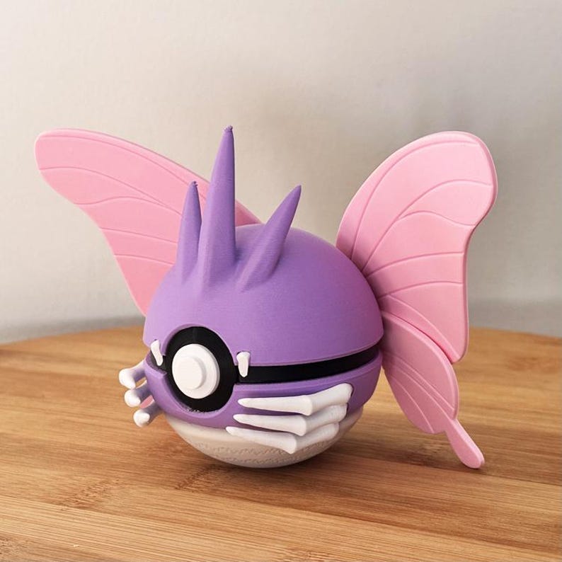 Pokeball Venomoth – Pokémon 3D Printed Decorative Figure – Collection ...