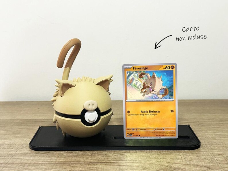 Pokeball Mankey – Pokémon 3D Printed Decorative Figure – Collection ...